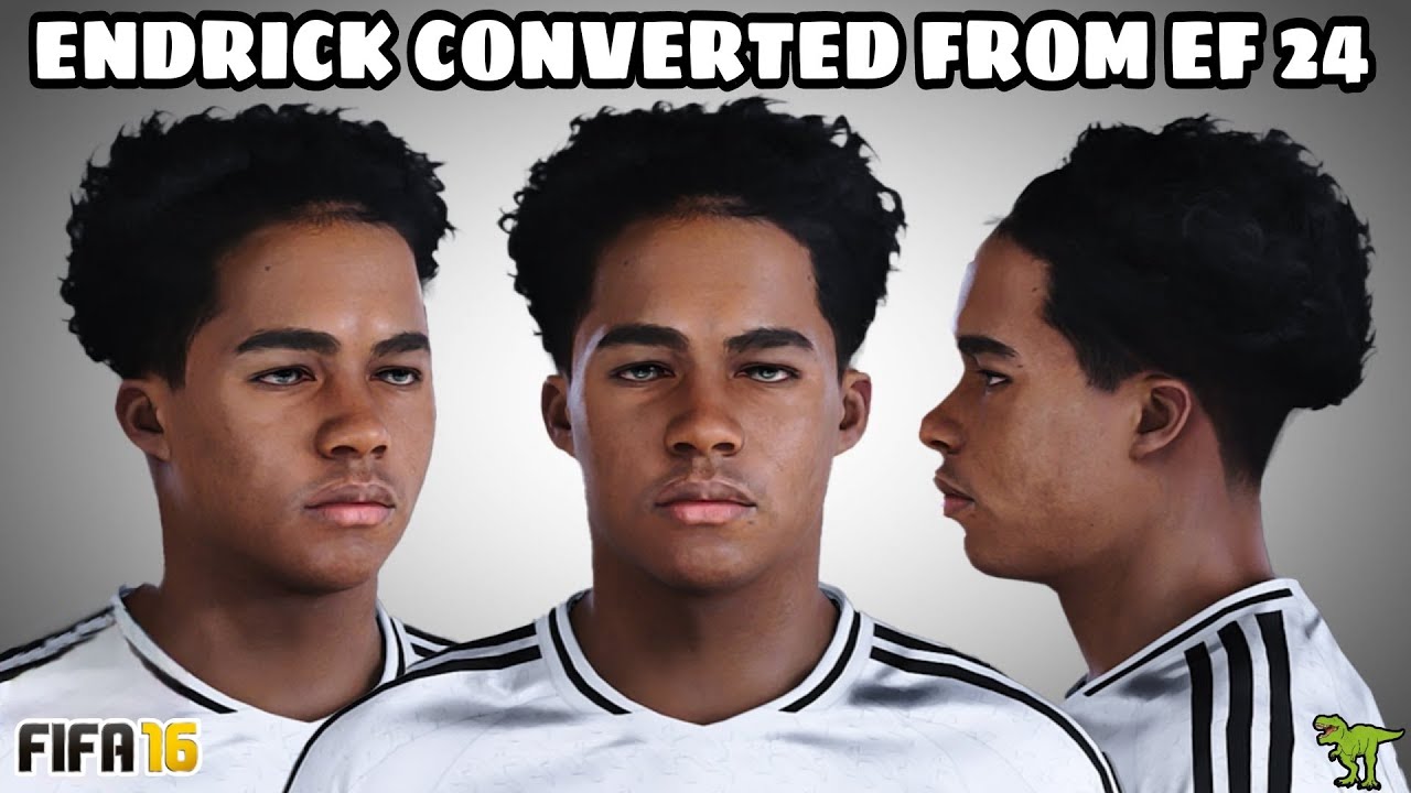 Endrick Versión Efootball 24 Converted For FIFA 16 MOBILE MOD FC 24 ...