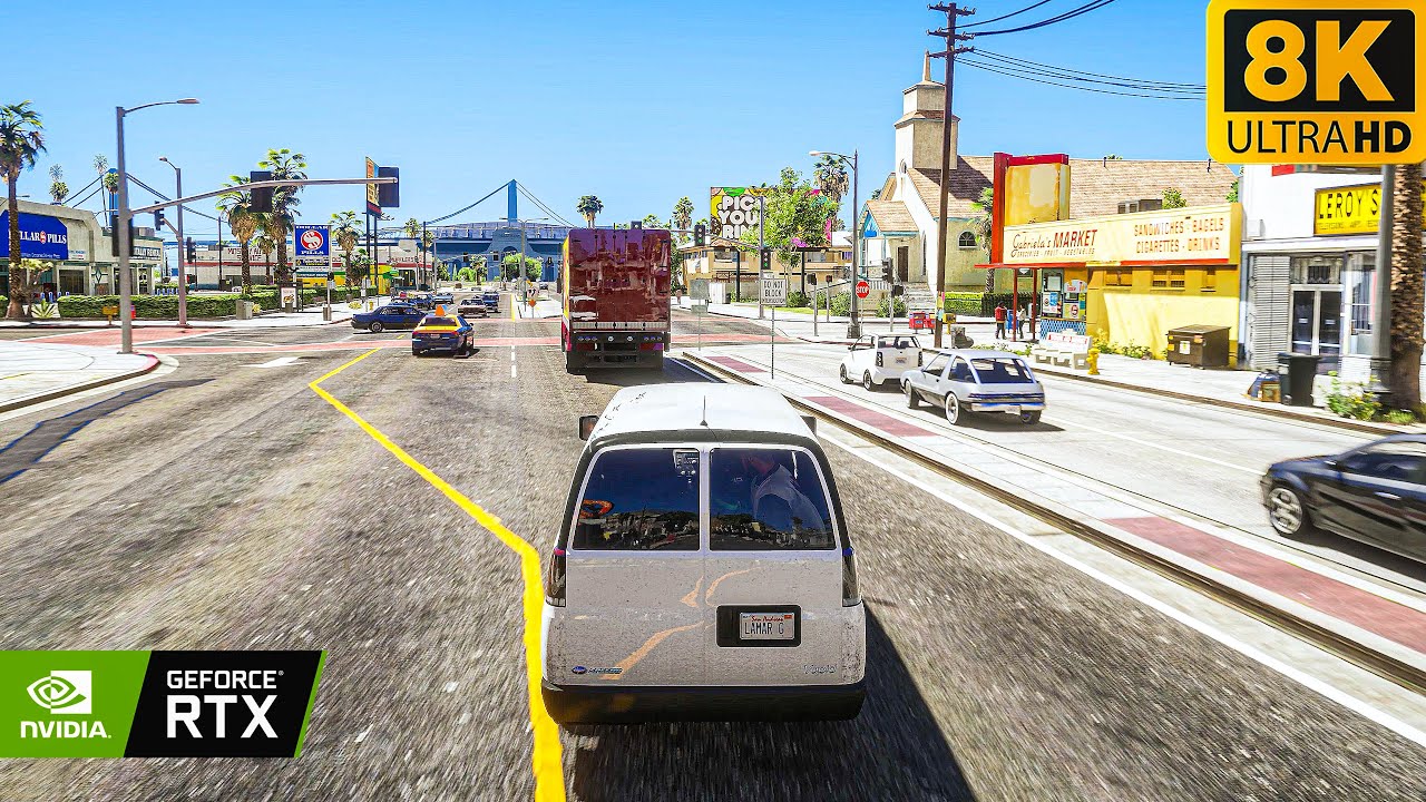 Grand Theft Auto V Natural Vision Enhanced 8K LOOKS INSANE | Ray ...