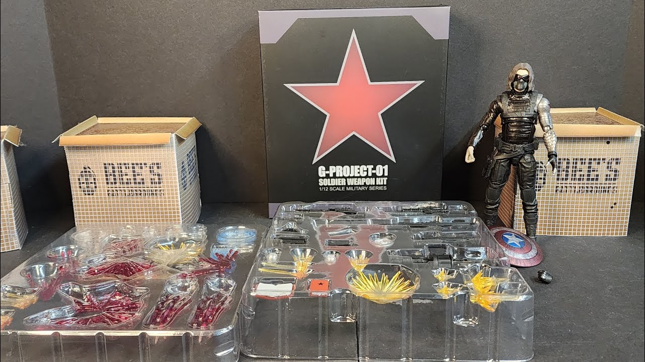 G-Project-01 Soldier Weapon Kit 1/12 Scale Military Series - YouTube