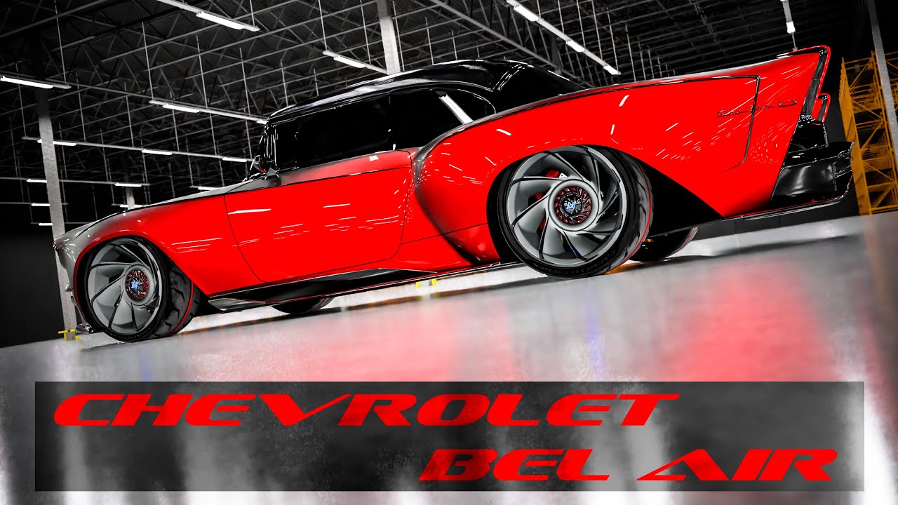 1957 Chevy Bel Air wide body - YouTube