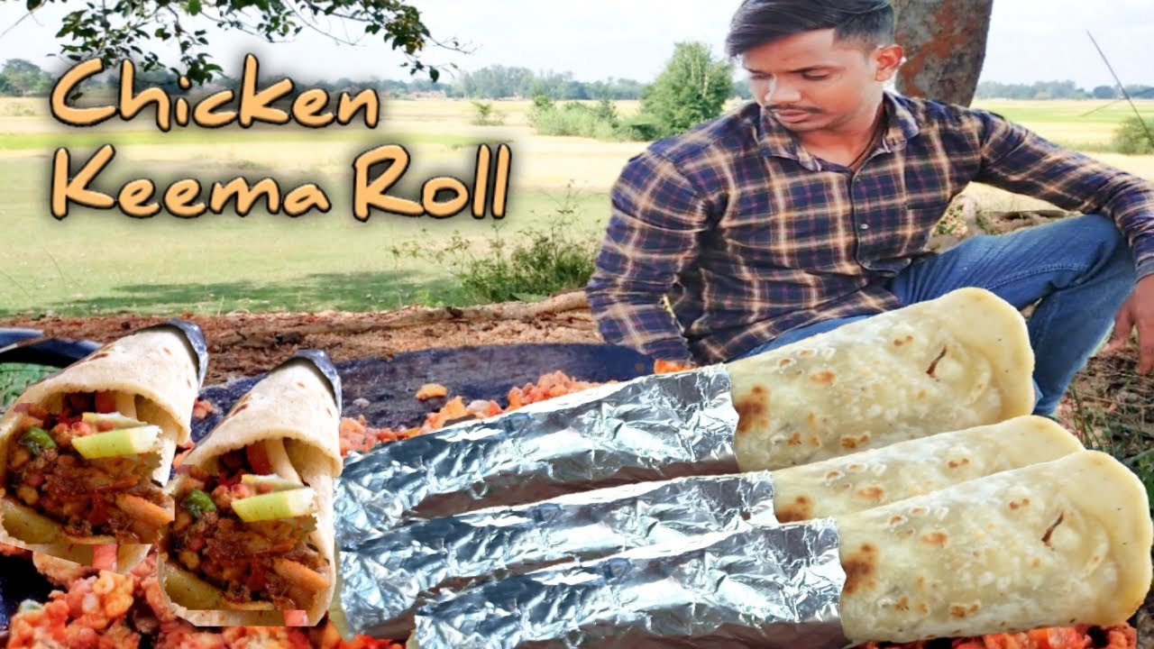 Keema Roll | Chicken Qeema Paratha Roll Recipe | The Village Fry - YouTube
