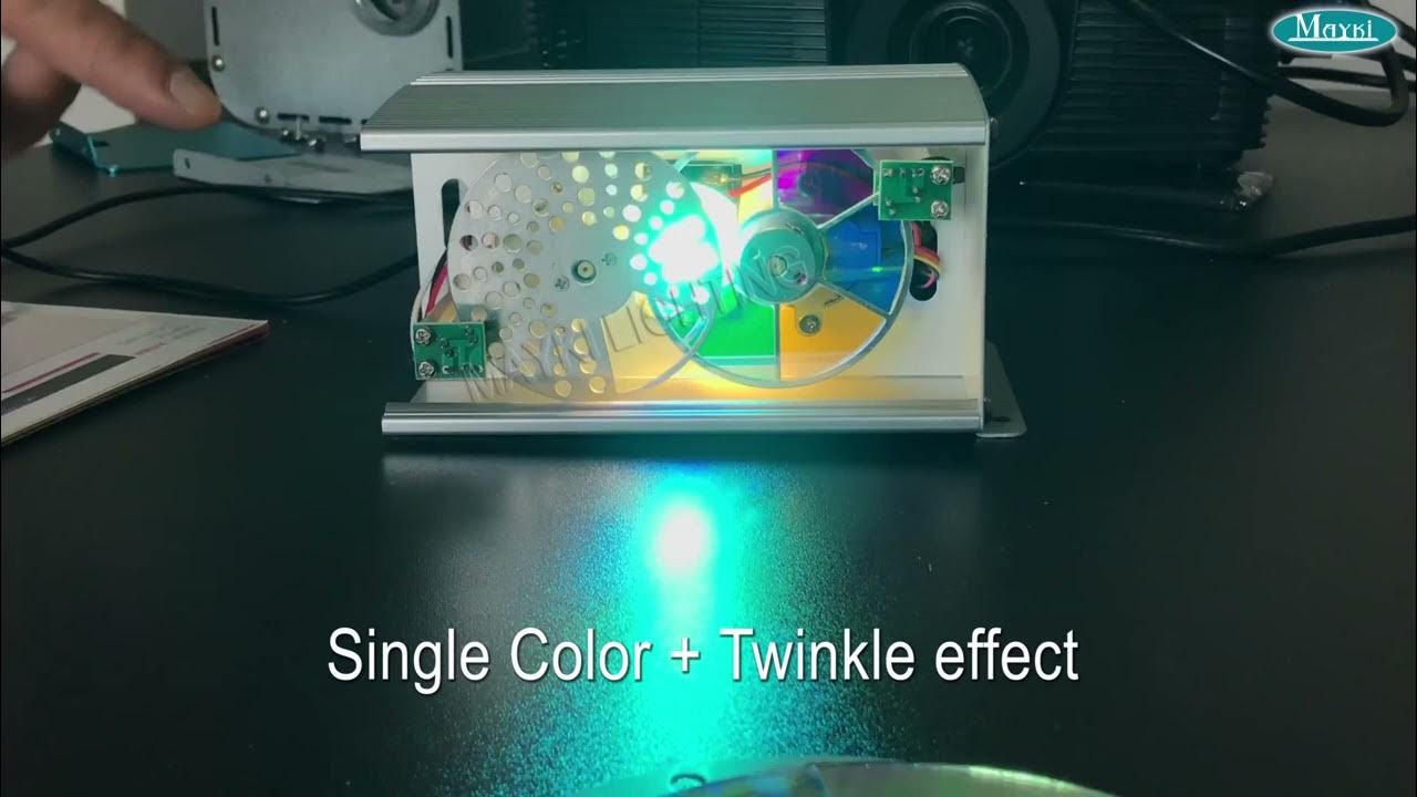 Mayki 2motors led fiber optic light source - YouTube