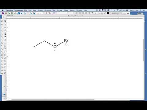 How do you draw Lewis structures using Chemdraw?