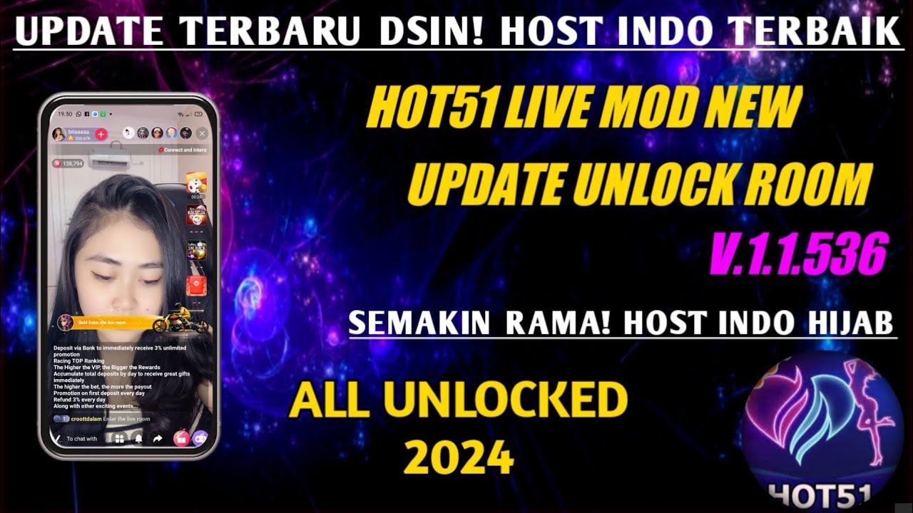 🔴UPDATE TERBARU DSIN! HOST LOKAL TERBAIK 2024 !! HOT51 LIVE MOD NEW ...