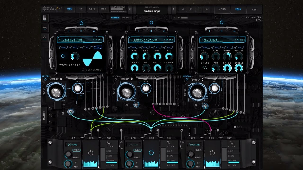 Creating an Ambient, Ethereal, Pulsing Synth Pad in Hexeract - YouTube