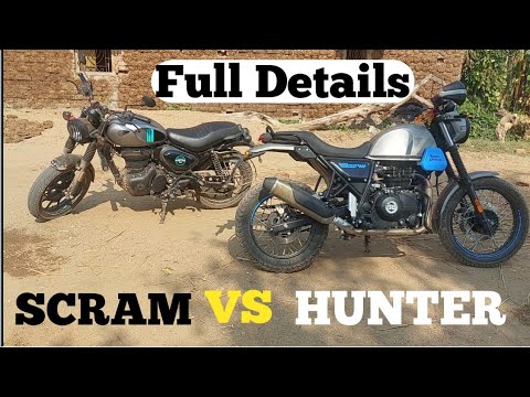 Royal Enfield Hunter 350 VS Royal Enfield Scram 411🤝Full Comparison ...