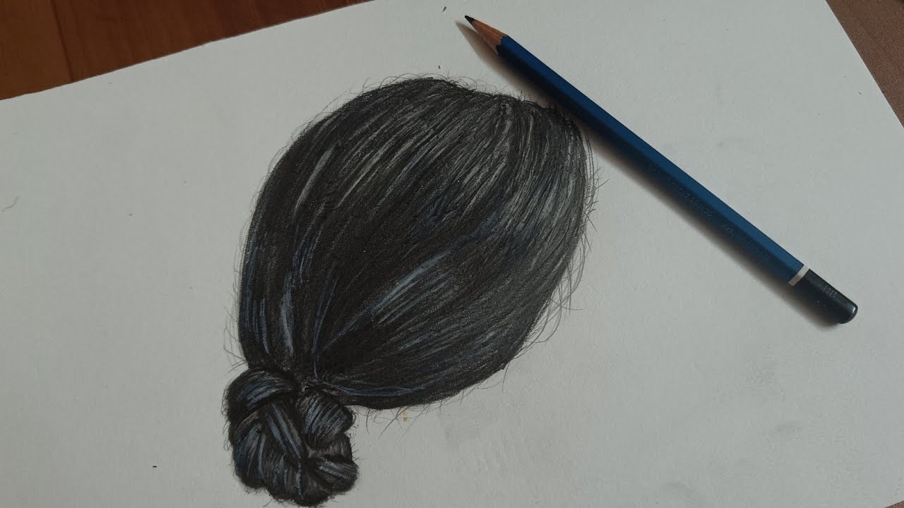 Hair drawing with graphite pencils / #hairdrawing #jlarts - YouTube