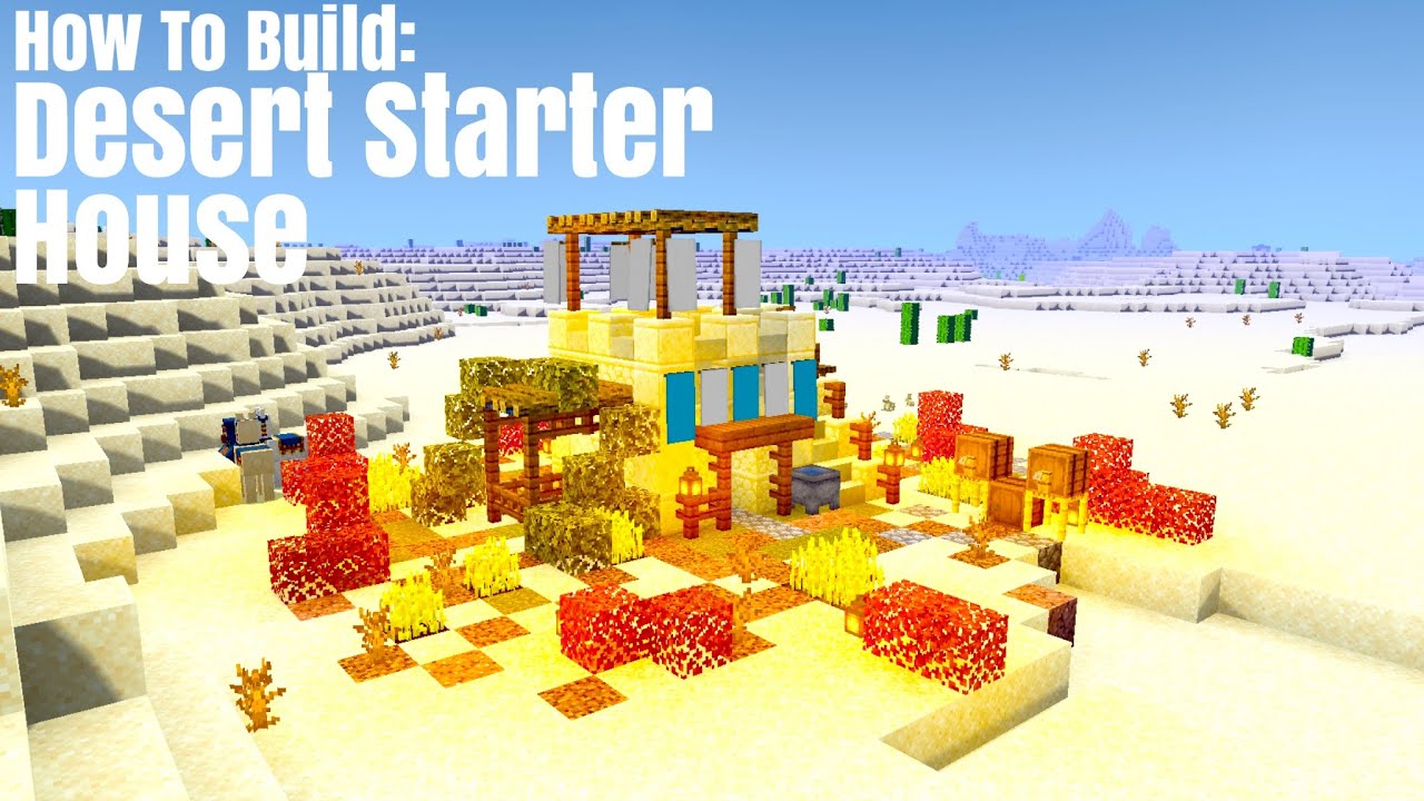 Minecraft: How to Build a Desert House - Desert Starter House Tutorial - YouTube