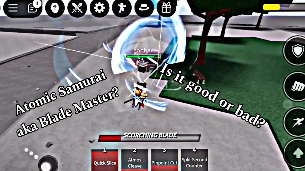 Grinding using Atomic Samurai aka Blade master in TSB (The Strongest ...
