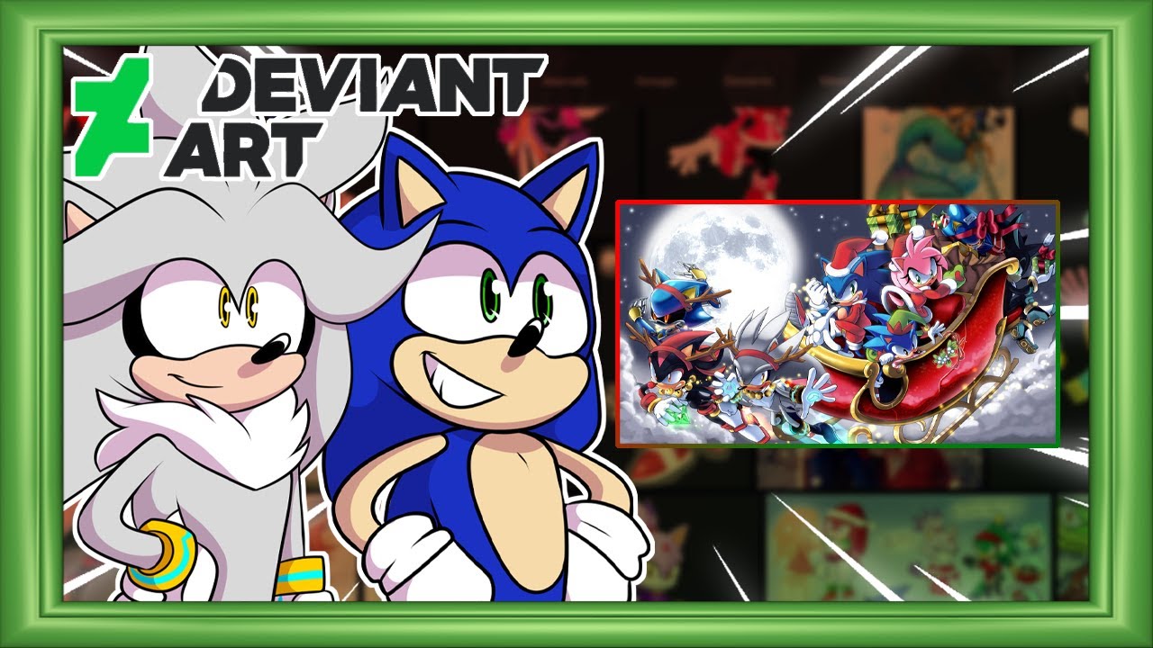 Silver & Sonic Visit Deviant Art Winter Edition! - YouTube