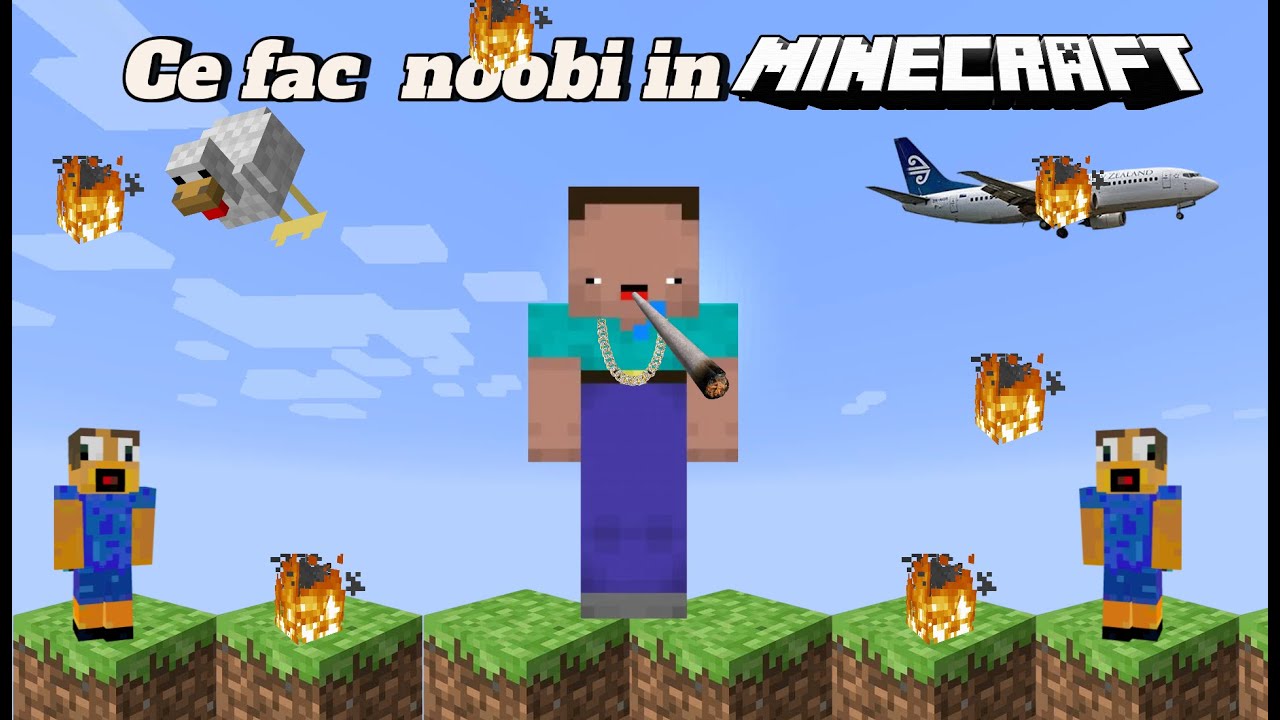 18 Lucruri care le fac NOOBI in Minecraft... - YouTube
