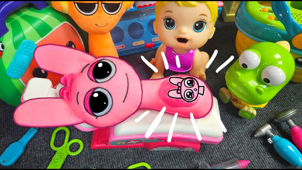 [Toy ASMR] Sprunki Pinki Pregnancy Doctor toys & Ambulance Asmr ...