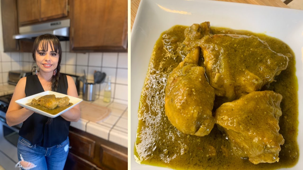 Receta de Pollo en Salsa Verde Mexicanas - YouTube