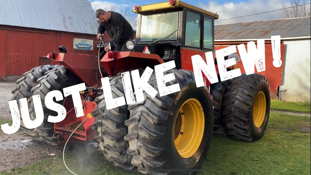 Versatile 895 gets its first service and shine in YEARS! - YouTube