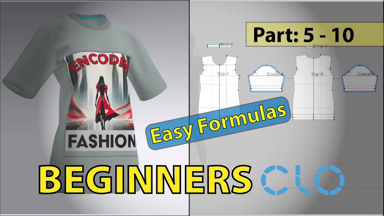 Part 5: Place Patterns on an Avatar and Sew Them CLO 3D (Beginners ...