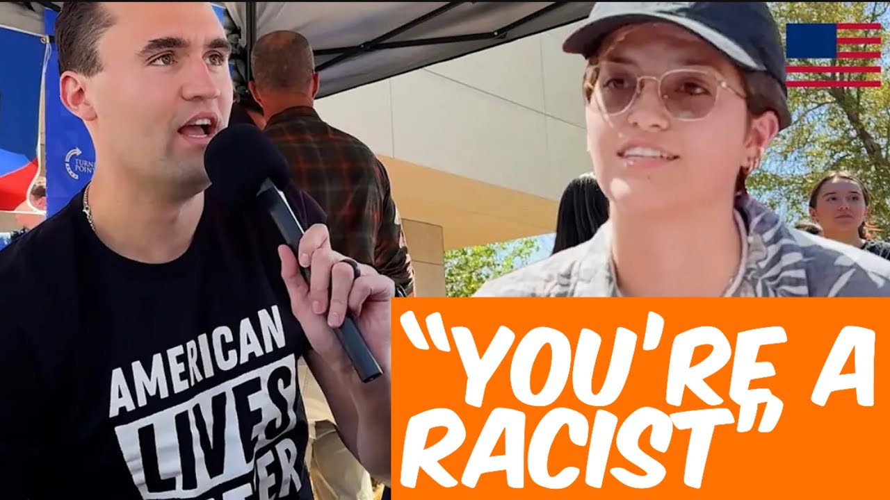 “You’re A Racist!’ BLM Activist TRIGGERED by Charlie Kirk's "American ...