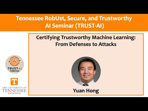 TRUST-AI Seminar: Certifying Trustworthy Machine Learning: From ...