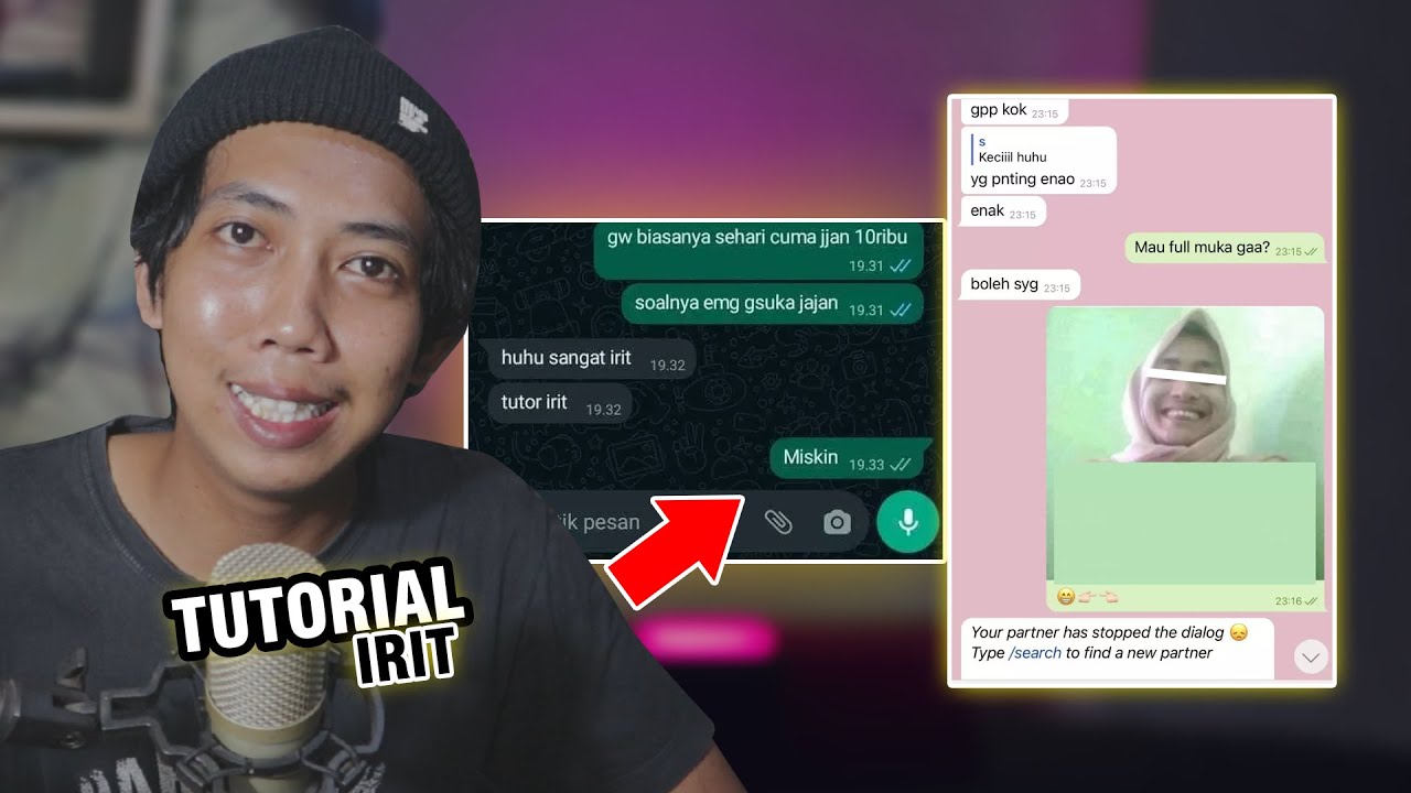 TUTORIAL HIDUP IRIT - CHAT WHATSAPP LUCU - YouTube