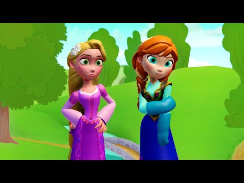 Rapunzel vs Frozen Anna in Tornado Race | Superheroes