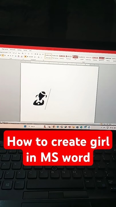 how to create girl in MS word #computer #shortcut #key #microsoftoffice #computer #shortvideo # ...