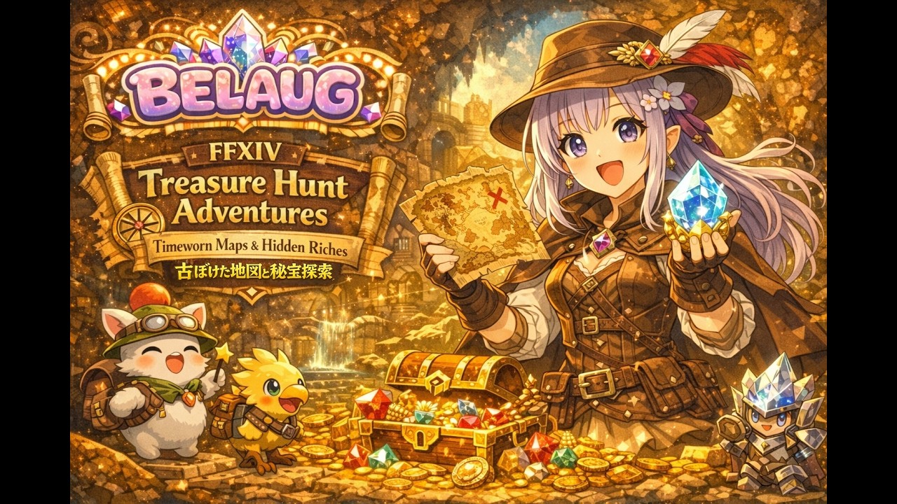 【FFXIV｜Treasure Hunt – Timeworn Dragonskin Map】The Aquapolis｜古ぼけた地図G8 ...