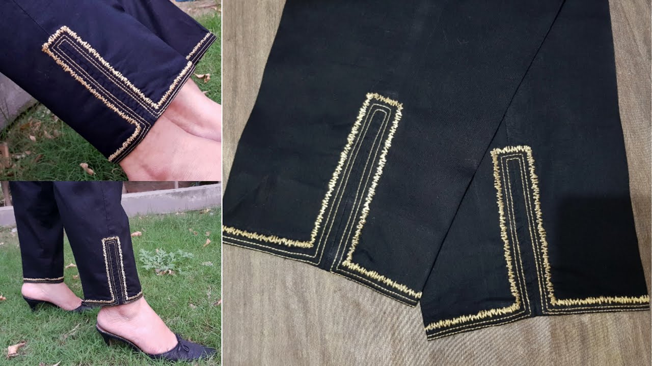 Trouser Design | Embroidery Trouser Design | Bottom Design | NS ...