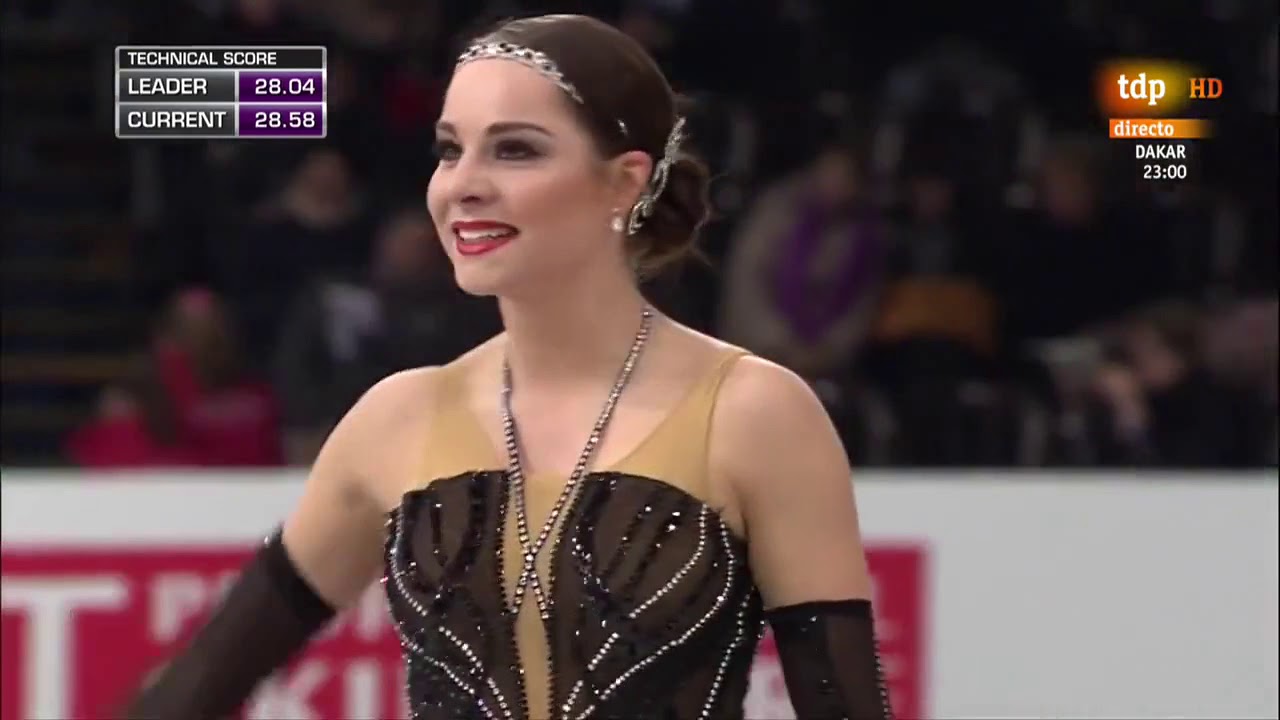 Elena GLEBOVA EST Short Program 2014 European Figure Skating ...