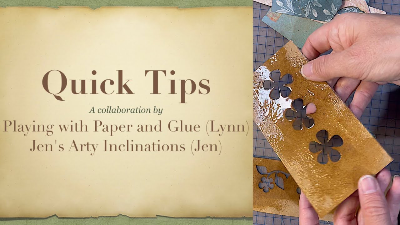 How to make handmade stencils last longer QUICK TIP - YouTube