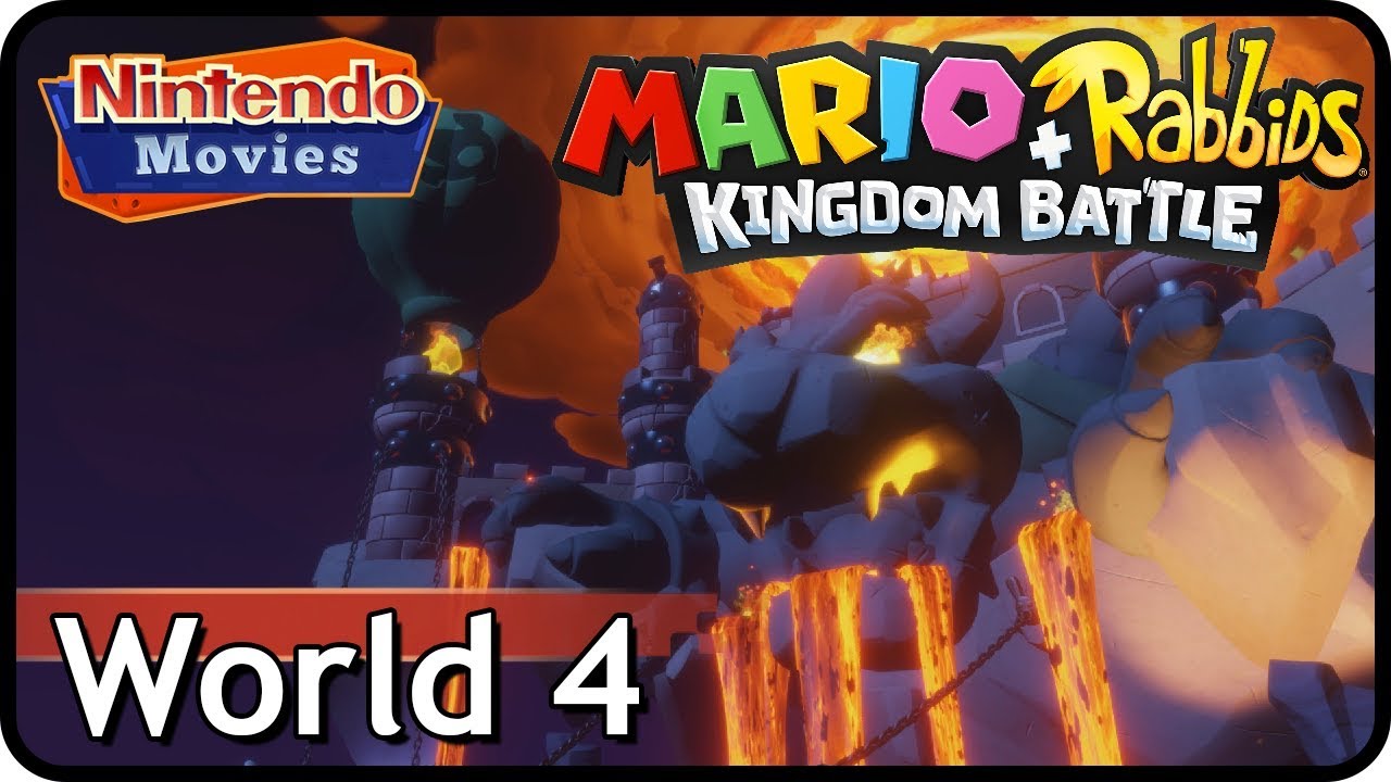 Mario + Rabbids Kingdom Battle - World 4 Lava Pit (All Collectibles ...
