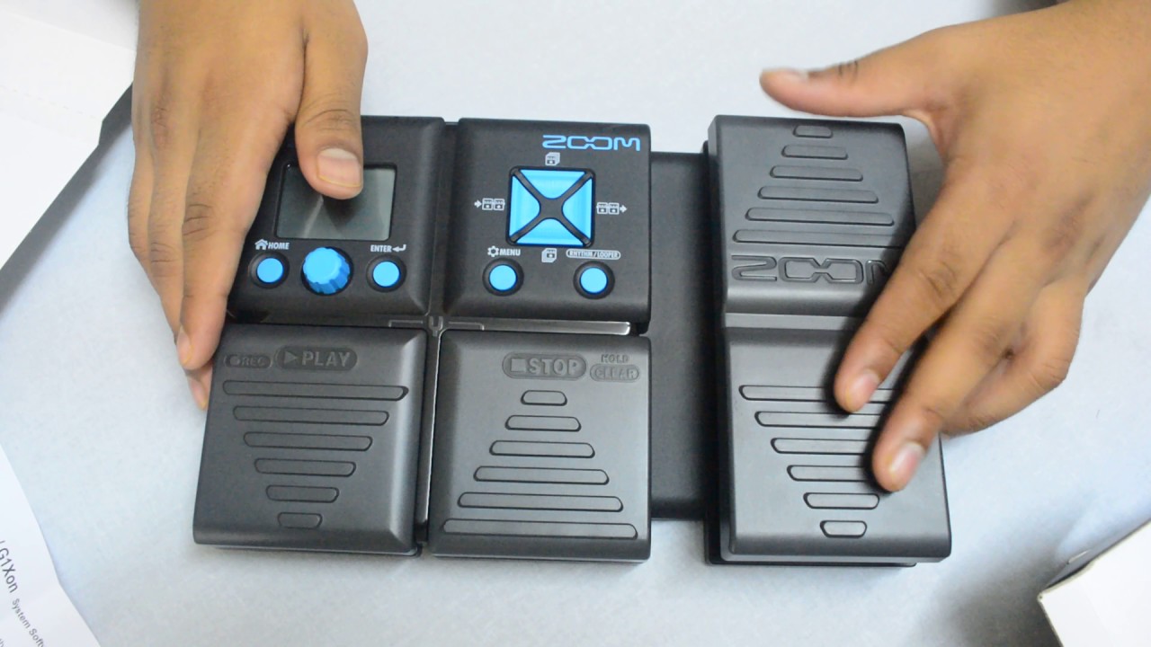 Unboxing : Zoom G1XON Guitar Effects Processor - YouTube