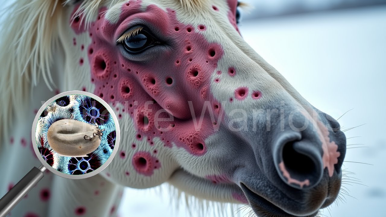 Barnacle Colonies Attach to This White Horse, Slowing It Down. - YouTube
