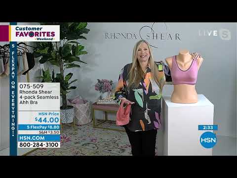 Rhonda Shear 4pack Seamless Ahh Bra
