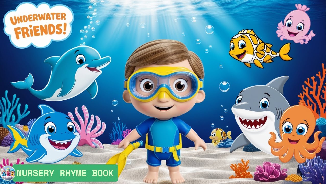 Underwater Friends Song | Learn Sea Animals for Kids | Ocean Adventure ...