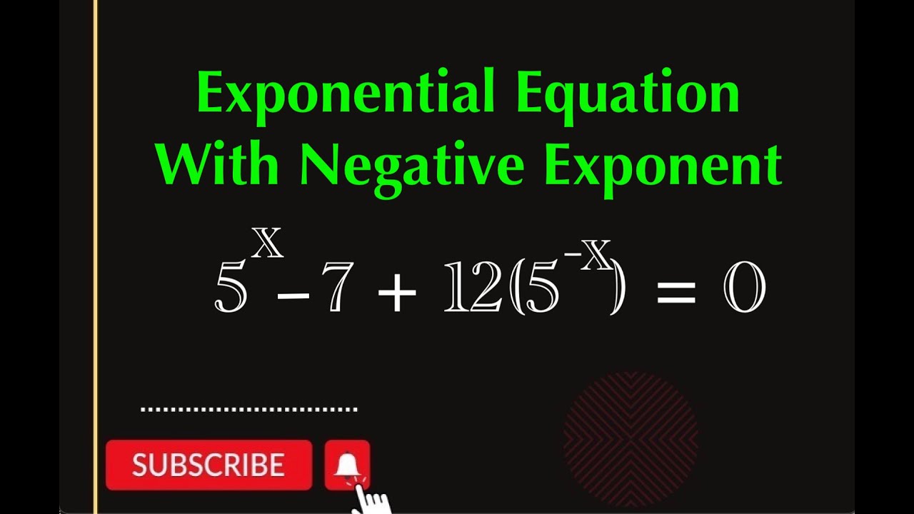 Tricky Exponential Math Problem with Negative Exponents | The Learning ...