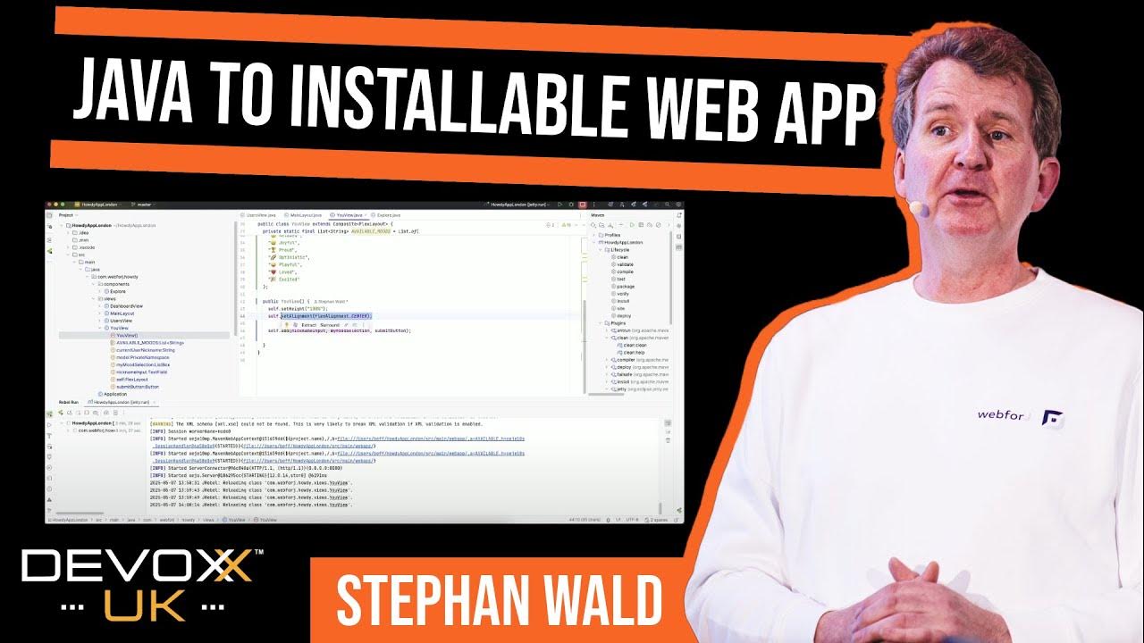 From Java to Installable Web App in 15 Minutes by Stephan Wald - YouTube