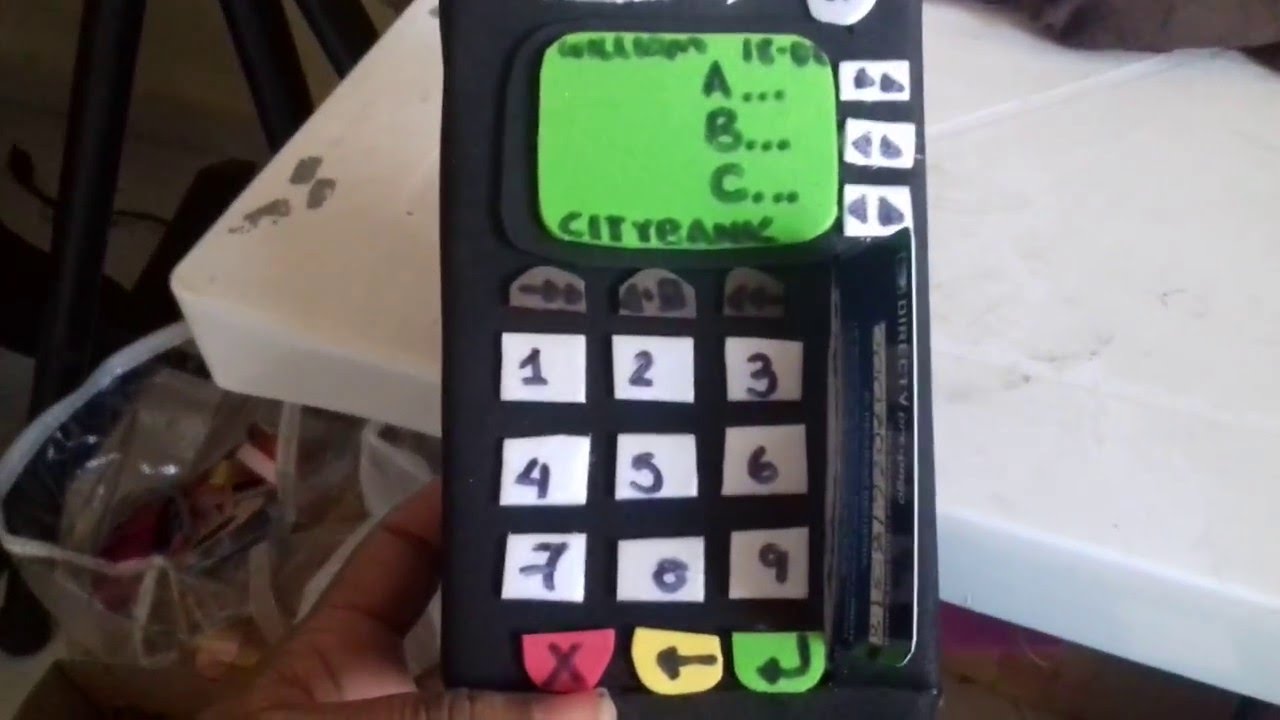 Invento tecnologico. Datafono para el colegio. Primaria maqueta - YouTube