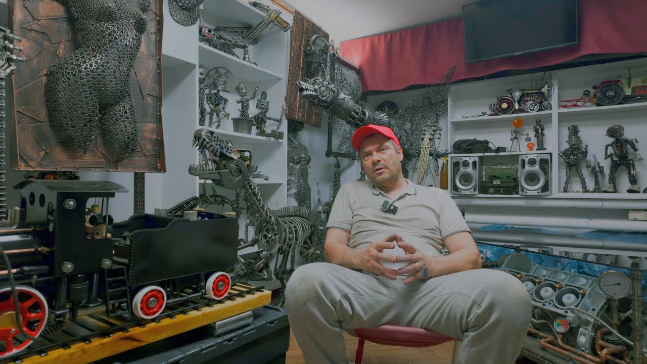 Gabriel Dinu - omul care transformă fierul vechi în sculpturi din metal ...