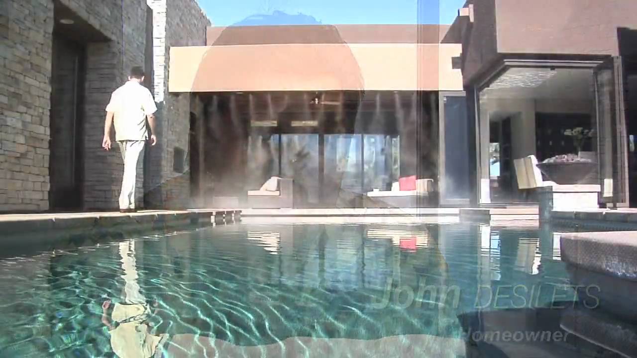 Misting System With Seamless Integration to New Construction - YouTube