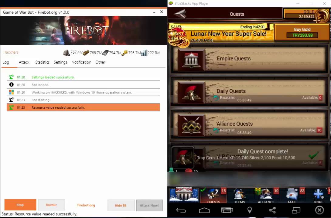 Game of War Bot - Firebot.org - YouTube