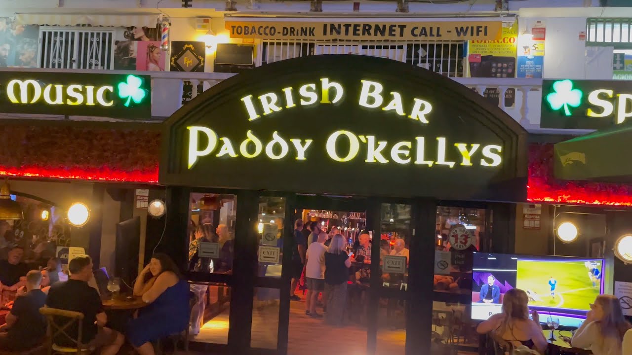 Tenerife - How Busy Is Paddy O'Kelly's In The Evening? Playa Las Americas... - YouTube