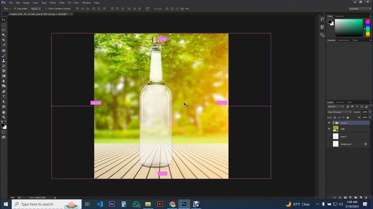 How To Change The Background of Transparent Objects - Remove The ...