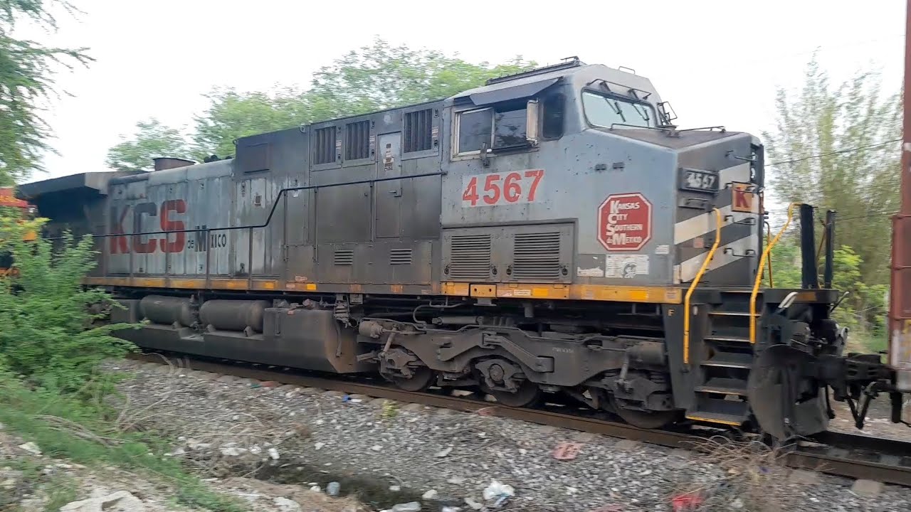 Maquinas Solas rumbo Tampico, KCSM 4520 en el M-294, KCSM 4909 y 4567 ...