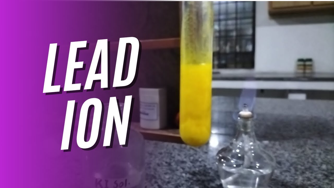 Tests of lead ion | Salt Analysis | Basic Radicals | Group 1 | F.Sc ...