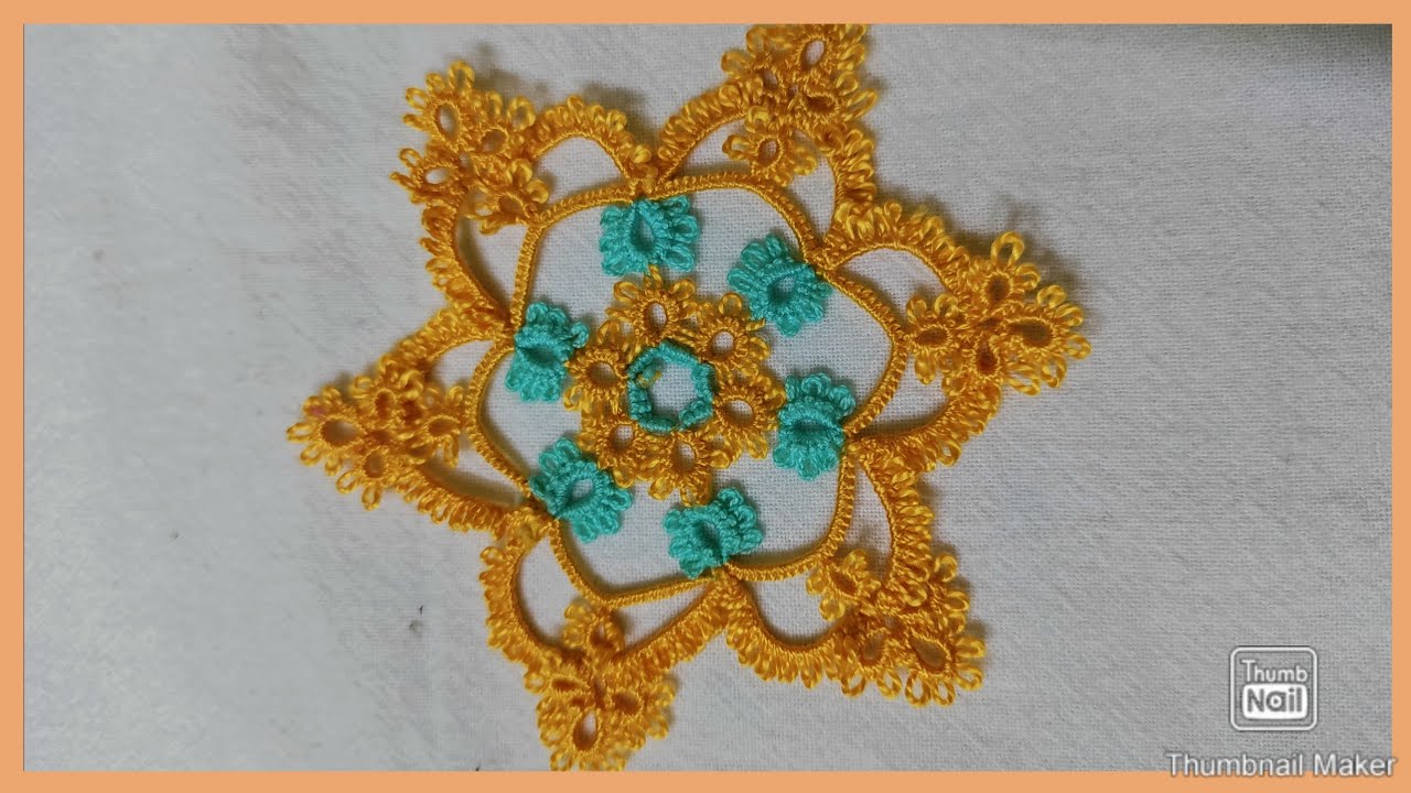 Shuttle Tatting | Star ⭐ Pattern | - YouTube