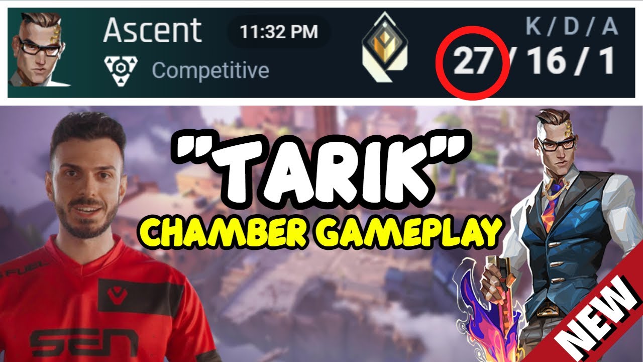 SEN Tarik plays Chamber on Ascent | Valorant Pro Gameplay - YouTube