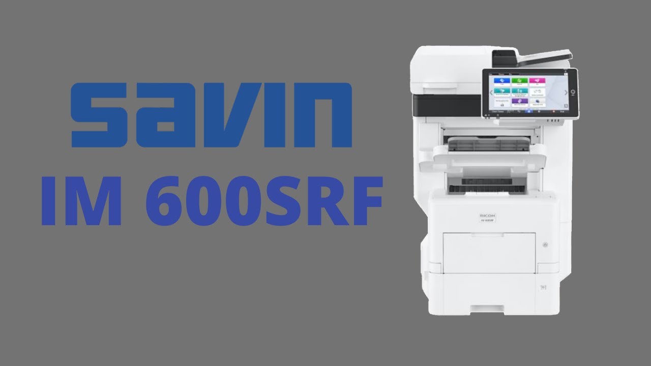 Savin IM 600SRF Overview - YouTube