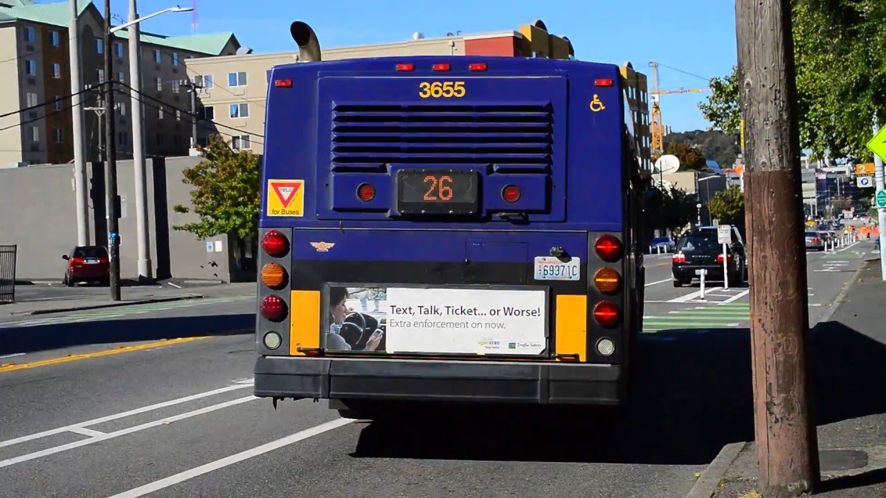 King County Metro 2003 New Flyer D40LF 3655 On The 26 @ Dexter Avenue ...