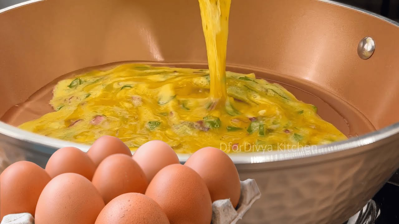 Egg Omelette | മുട്ട പൊരിച്ചത് | എഗ്ഗ് ഓംലറ്റ് | Mutta Porichathu ...