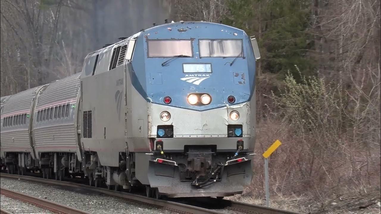 Amtrak 55 (Vermonter) 3/28/23 - #115 scratch & dent unit - YouTube