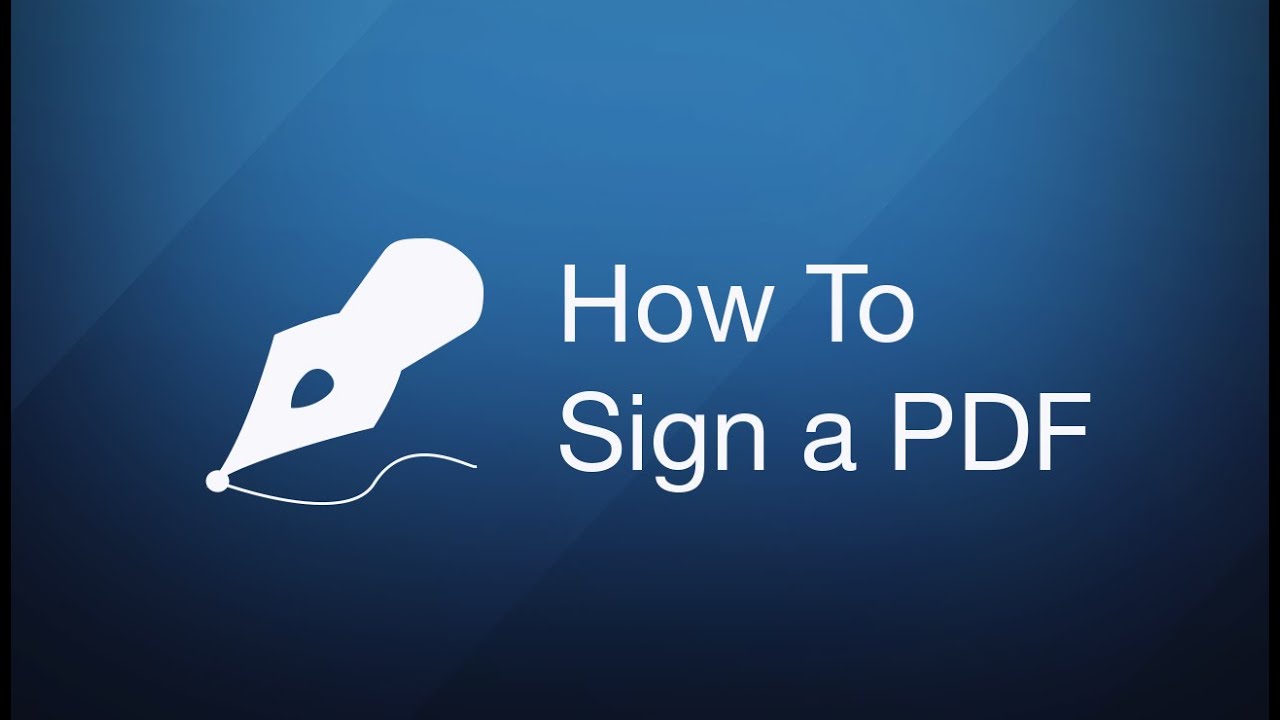 How To Sign a PDF on Mac - YouTube